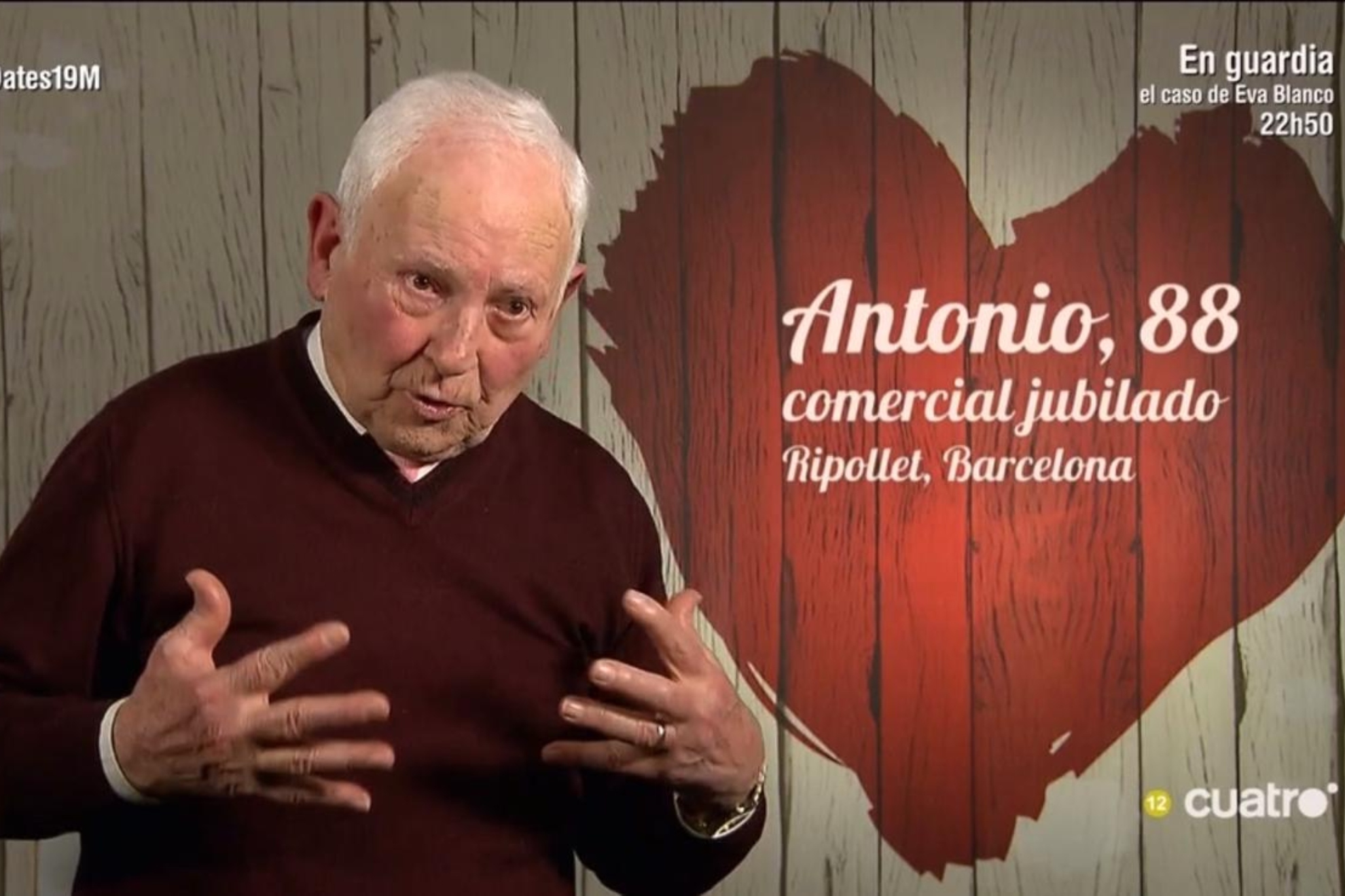 Un soltero de 88 años sorprende al confesar sus gustos en 'First Dates ...