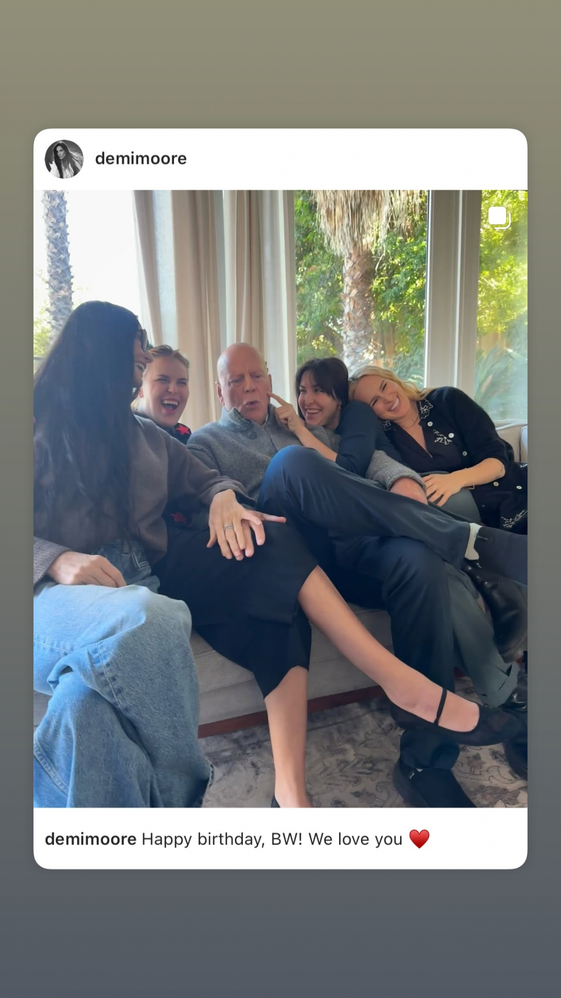 La inesperada sorpresa de Demi Moore a Bruce Willis en su cumpleaños: un baile y mensaje de ...