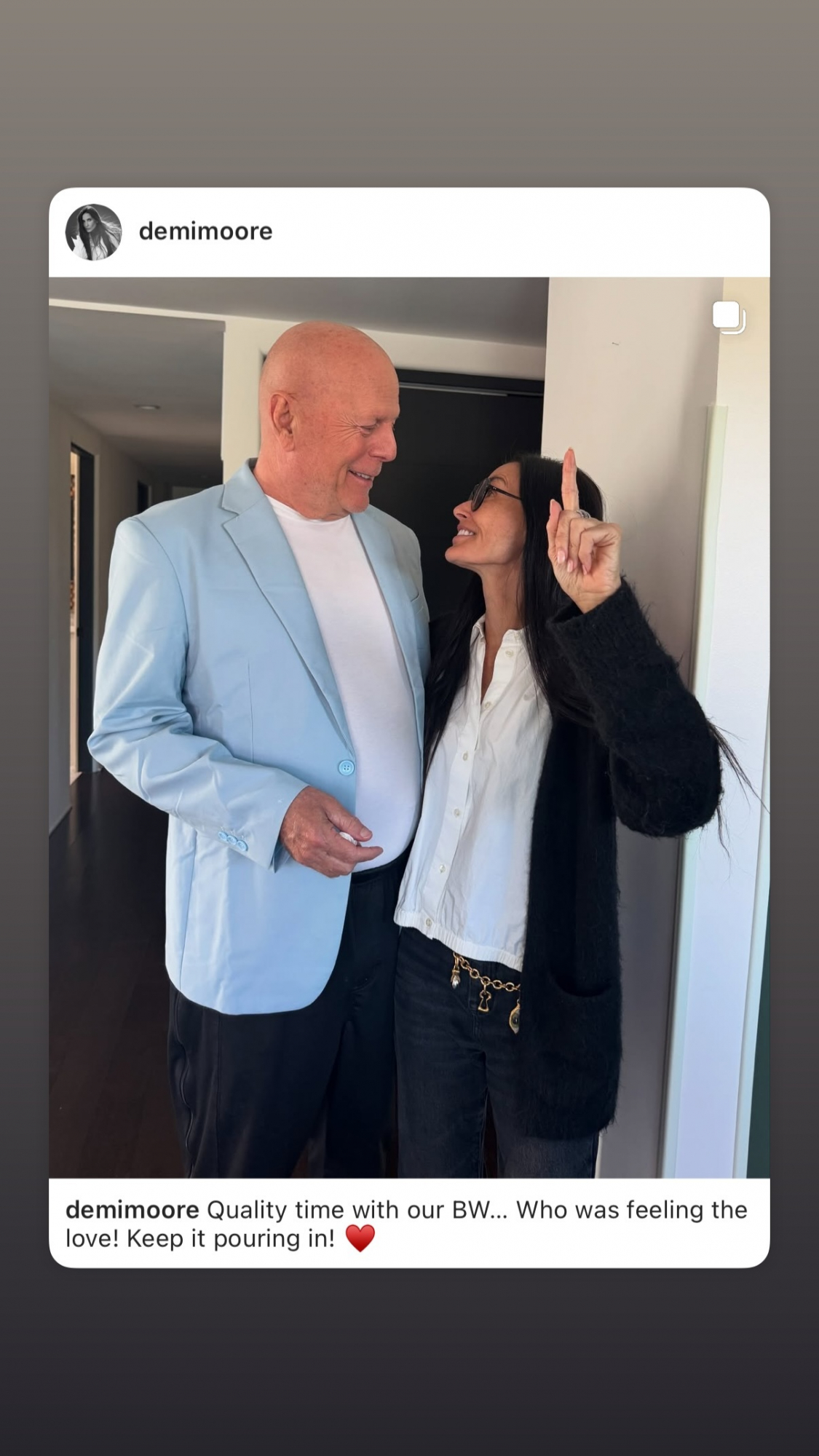 La inesperada sorpresa de Demi Moore a Bruce Willis en su cumpleaños: un baile y mensaje de ...