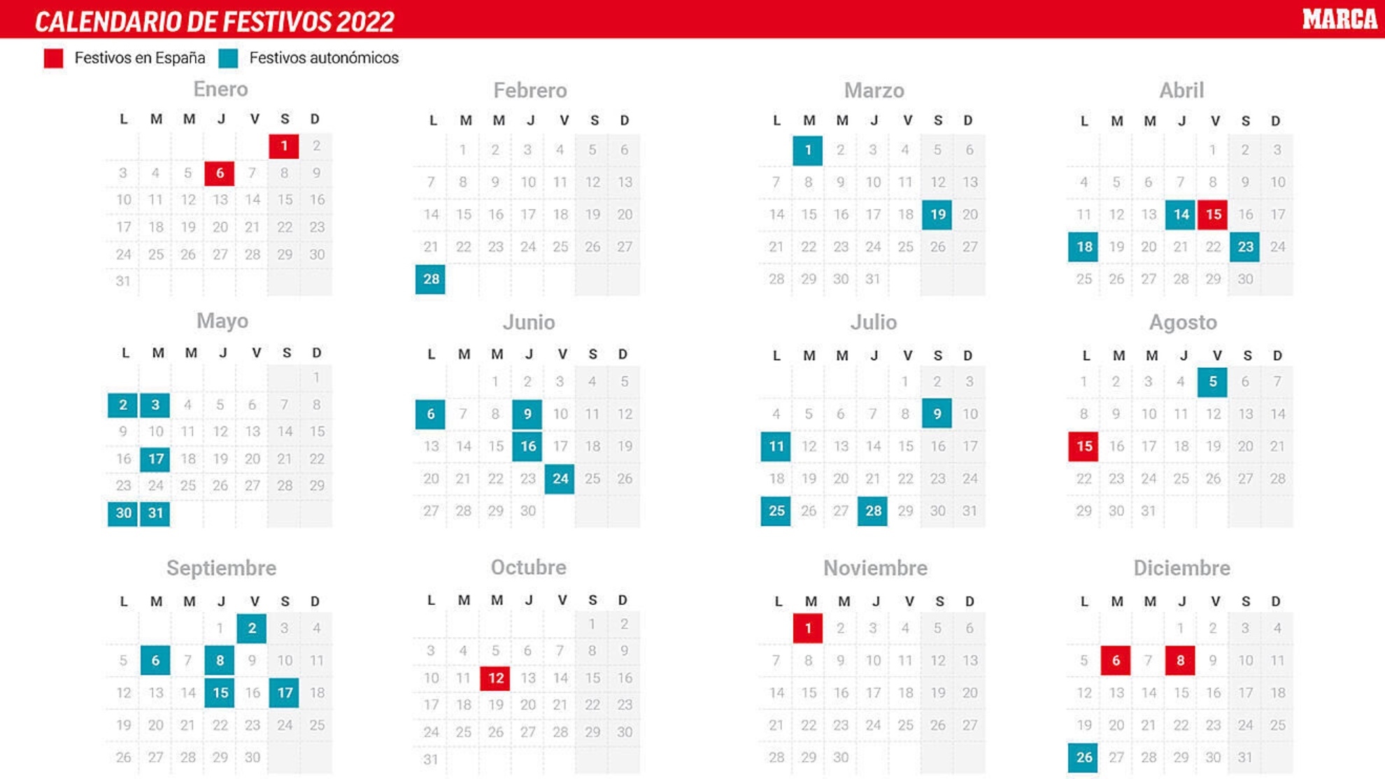 Calendario laboral 2022: qué pasa con el festivo del día 1 de mayo que ...