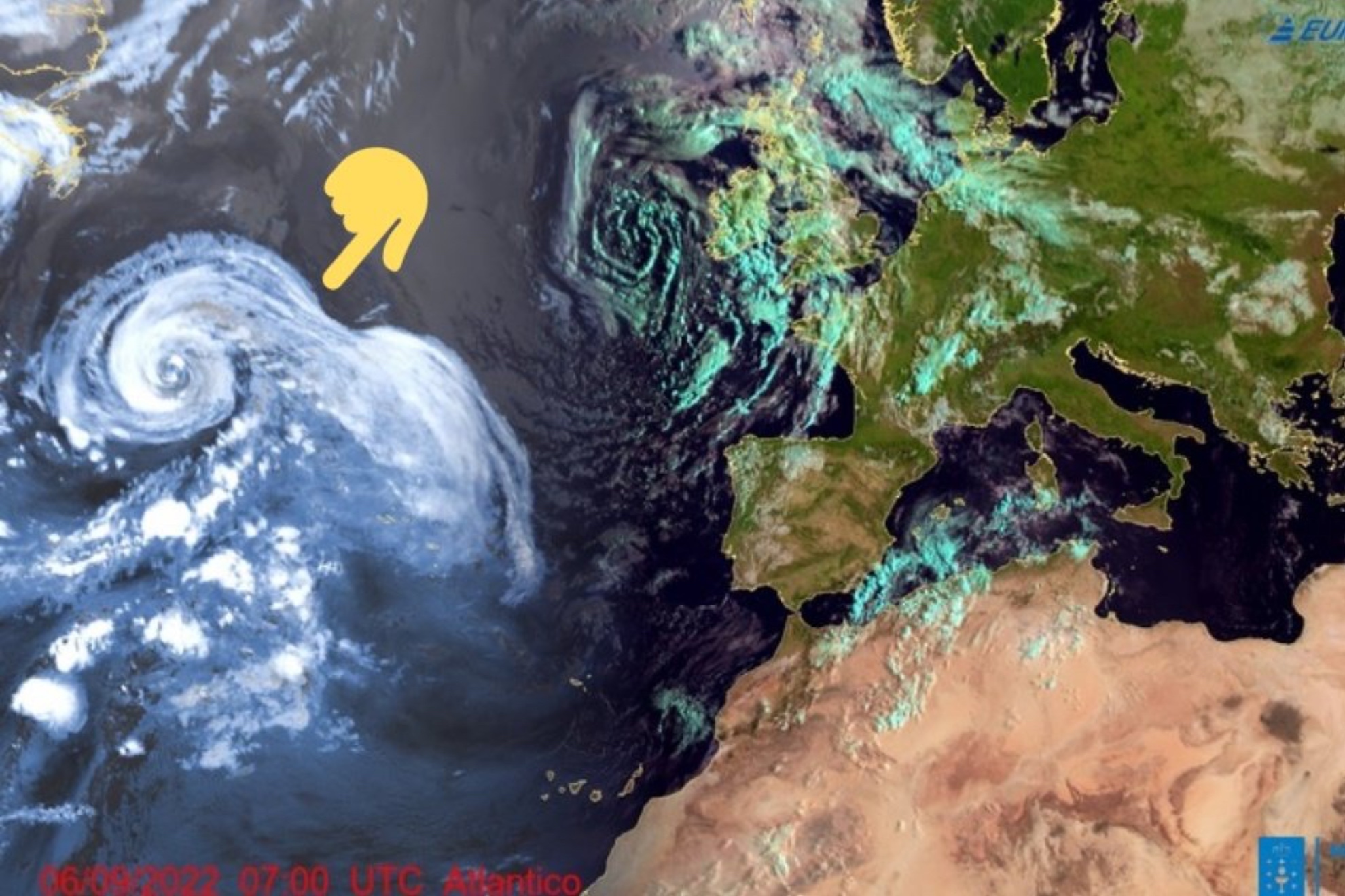 El huracán Danielle podría llegar a España: a qué provincias afectaría ...