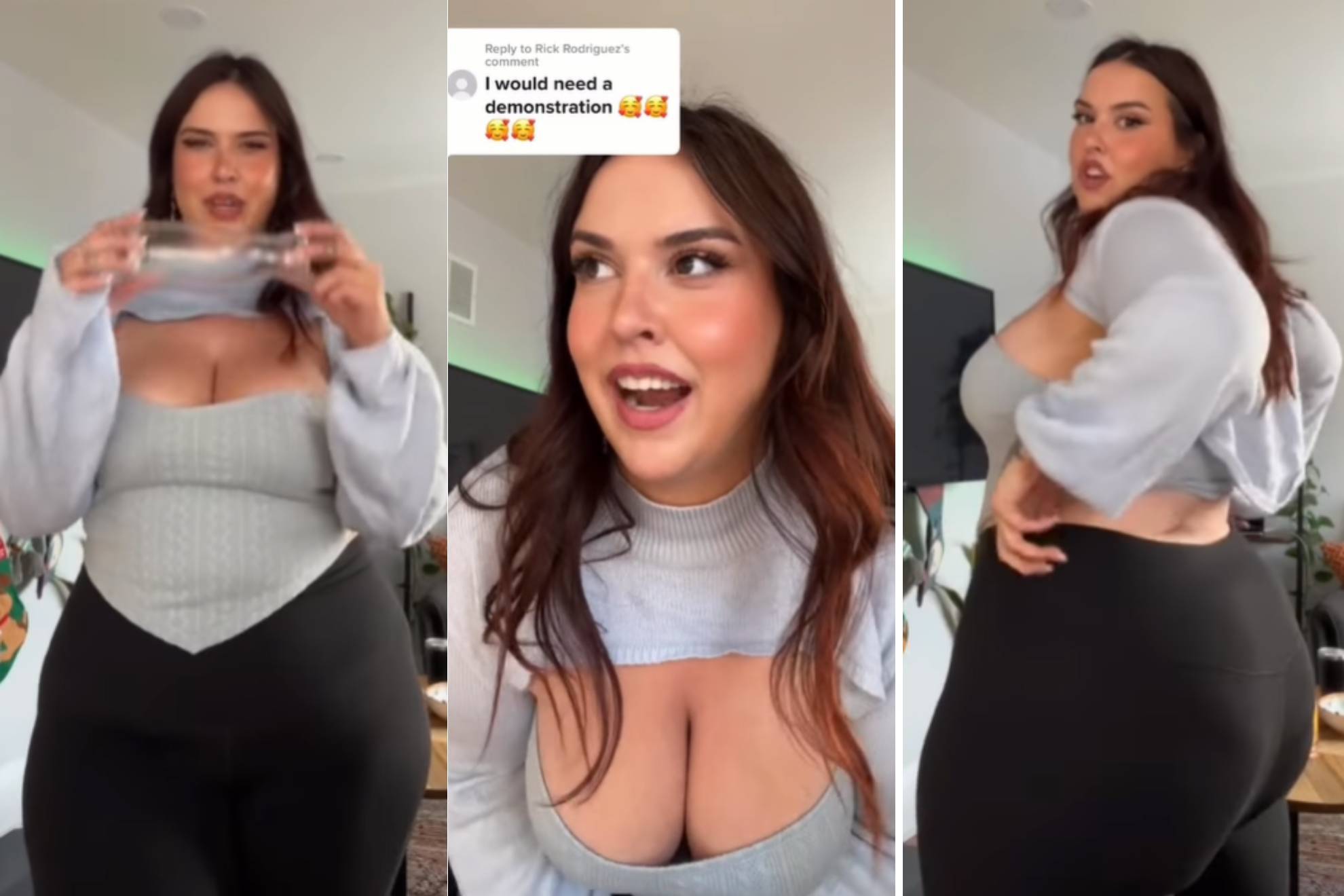 Una modelo de OnlyFans desvela el truco para esconder botellas en el trasero: "Ventajas de ...