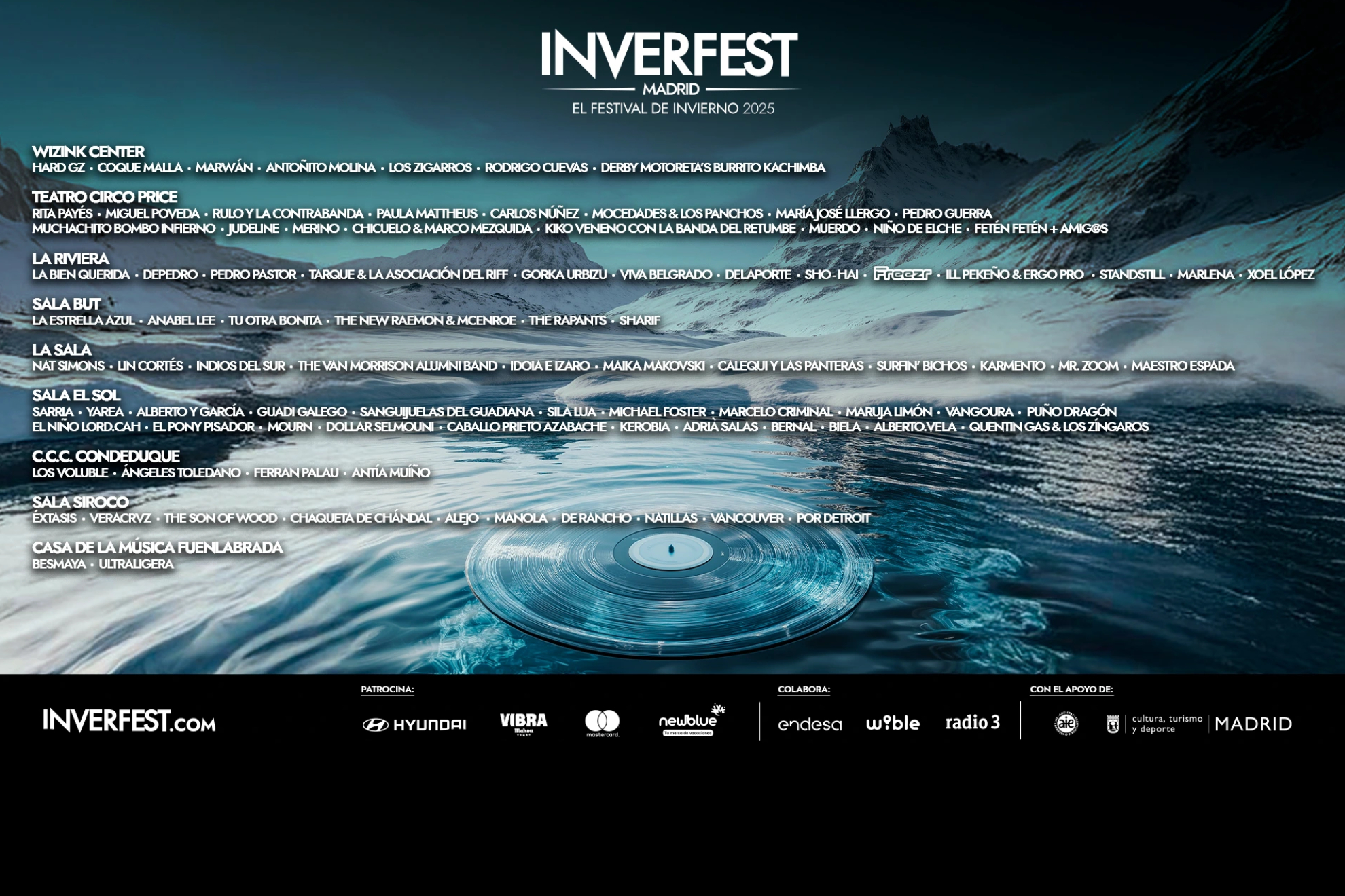 Inverfest 2025, el festival de invierno de Madrid