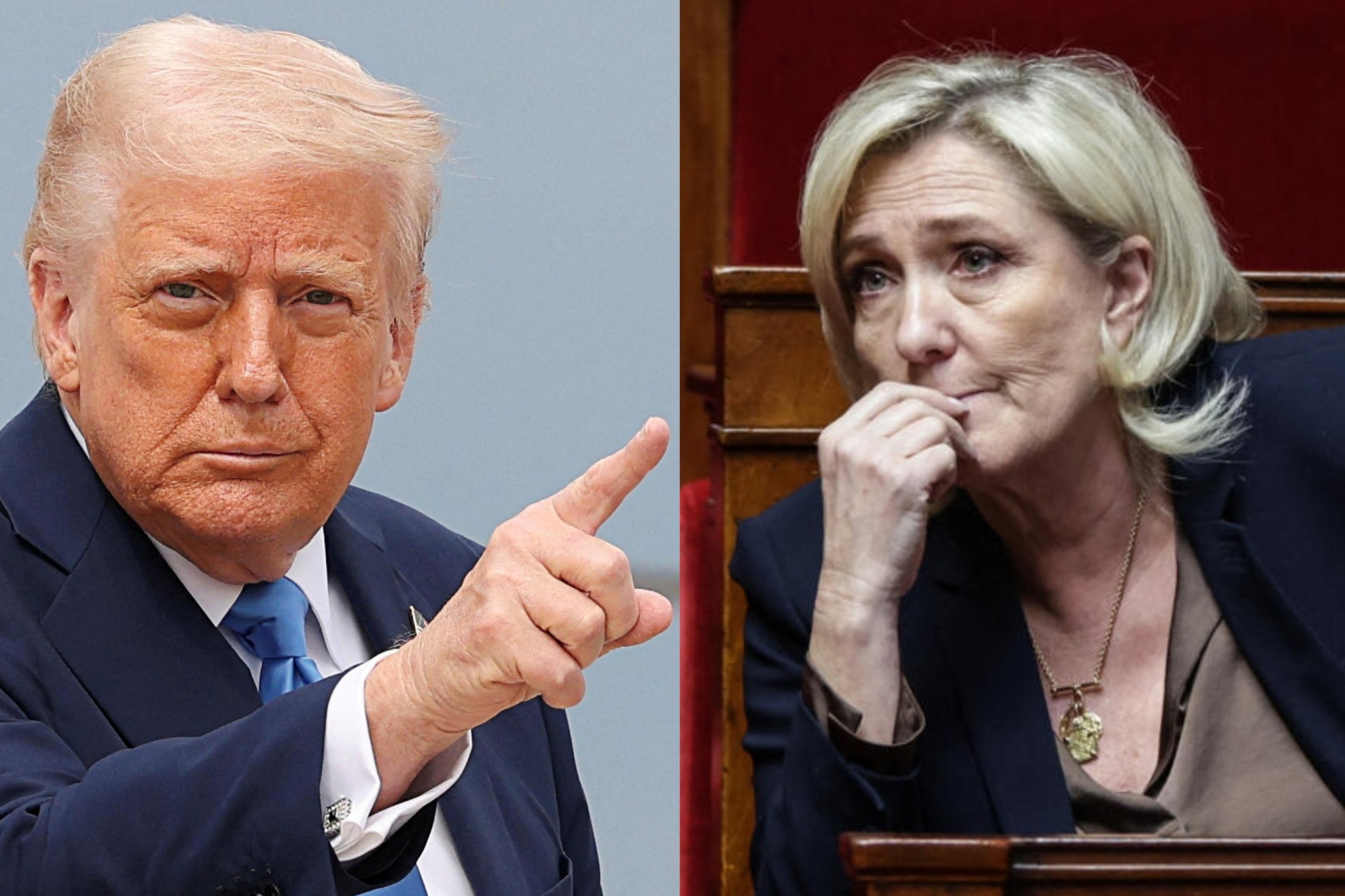 Trump se atreve a comparar la condena a Le Pen con su historial ...