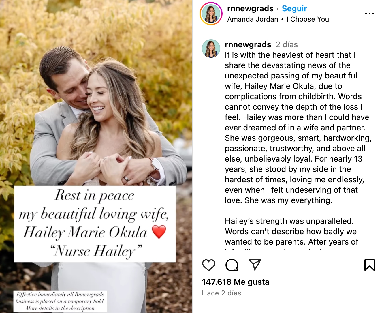 Muere la influencer y enfermera Nurse Hailey al sufrir complicaciones ...