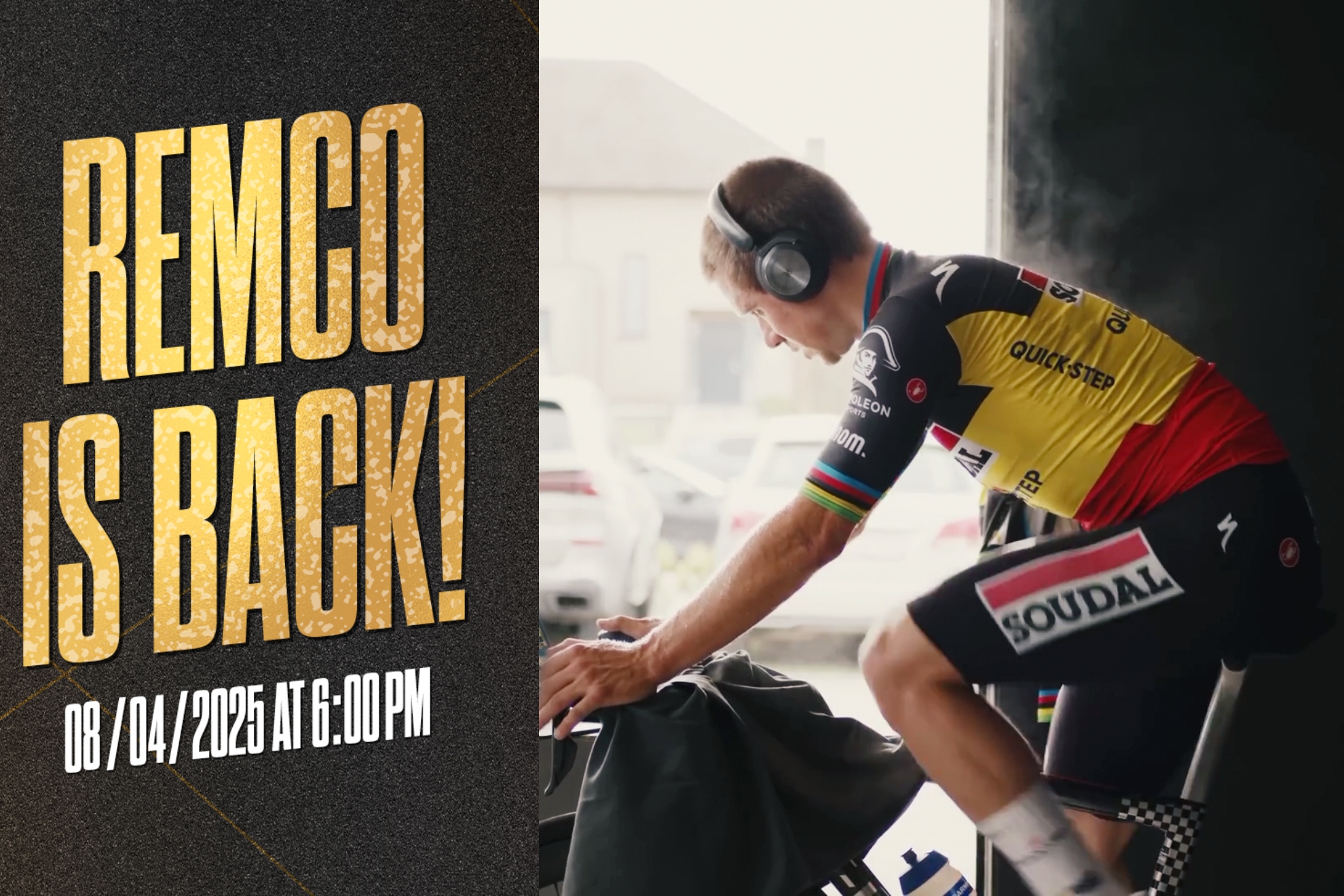 Ya hay fecha para el regreso de Remco Evenepoel: reaparece tras su grave lesión