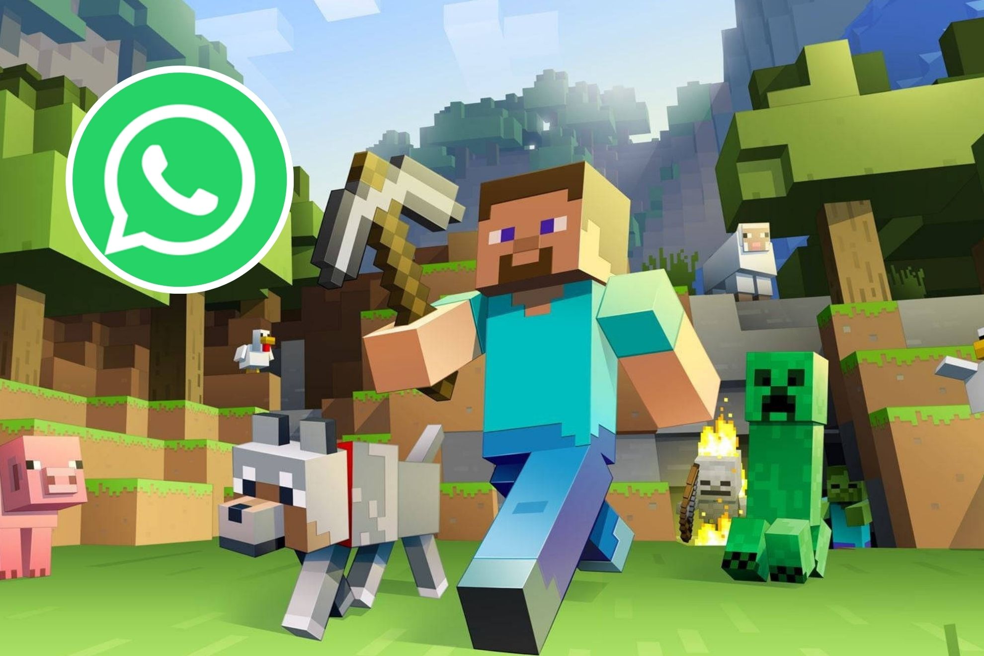 Activa el modo Minecraft en WhatsApp y mantén una conversación con Steve