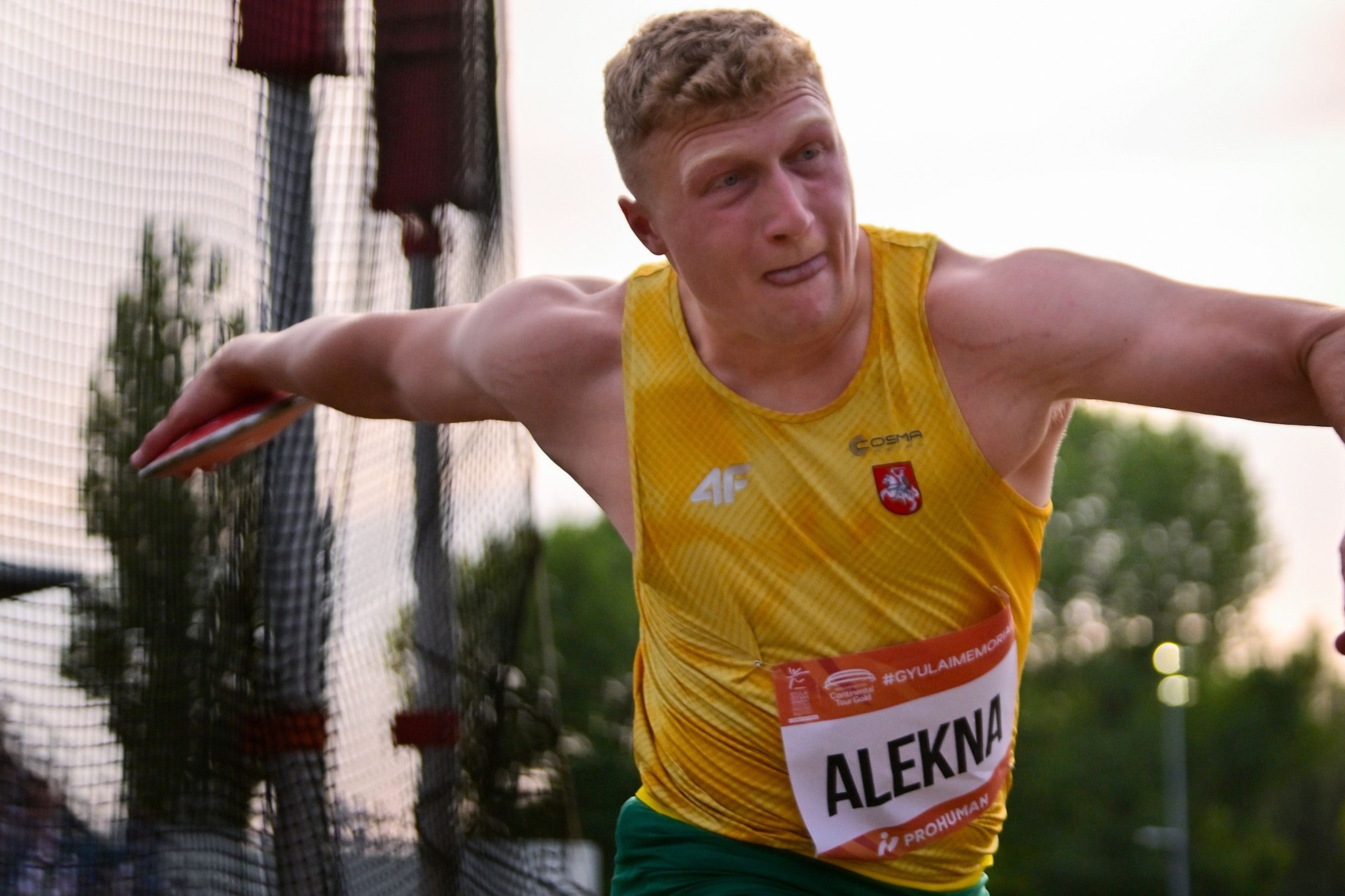El lituano Mykolas Alekna bate su récord mundial de disco