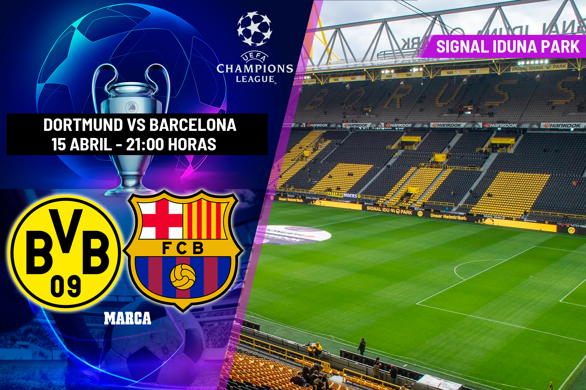 Borussia Dortmund - Barcelona: a qué hora es, canal y dónde ver hoy en TV el partido de cuartos ...