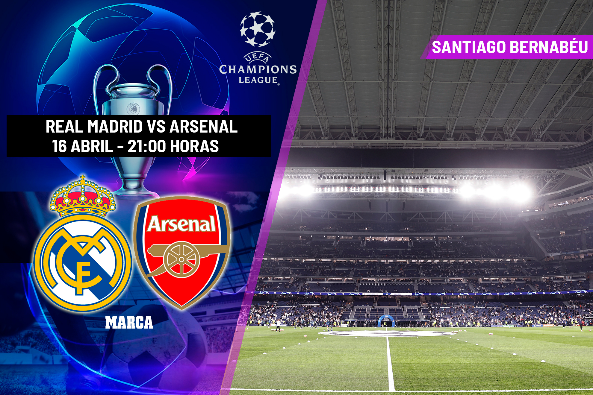 Real Madrid - Arsenal: Noventa minuti en el Bernabéu
