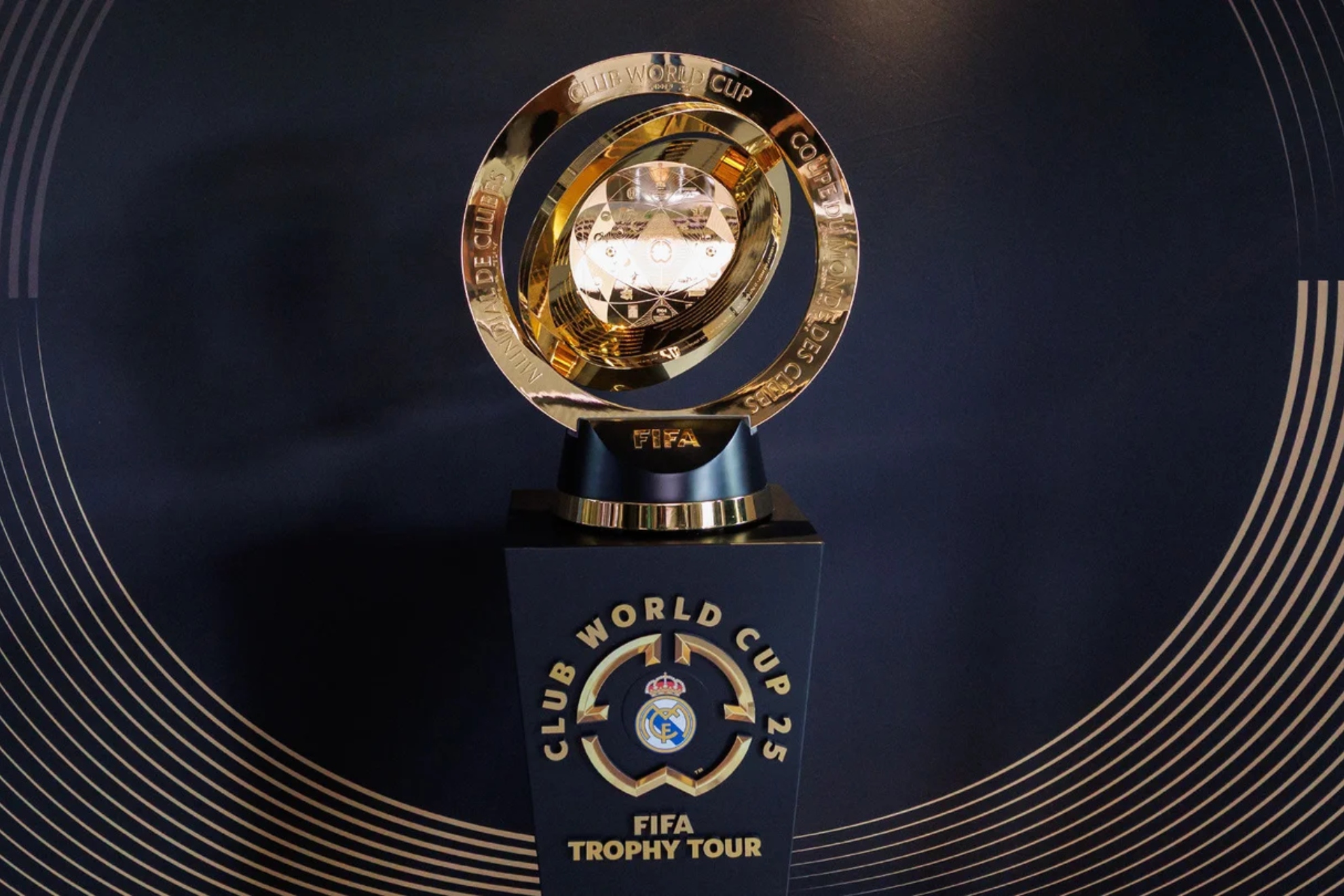 El trofeo del Mundial de Clubes ya está en Madrid