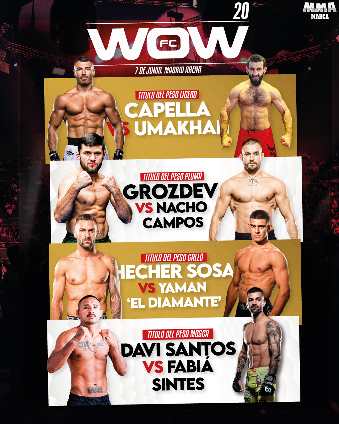 La Noche de los Campeones: WOW e Ilia Topuria preparan la mayor velada de MMA jamás vista en España