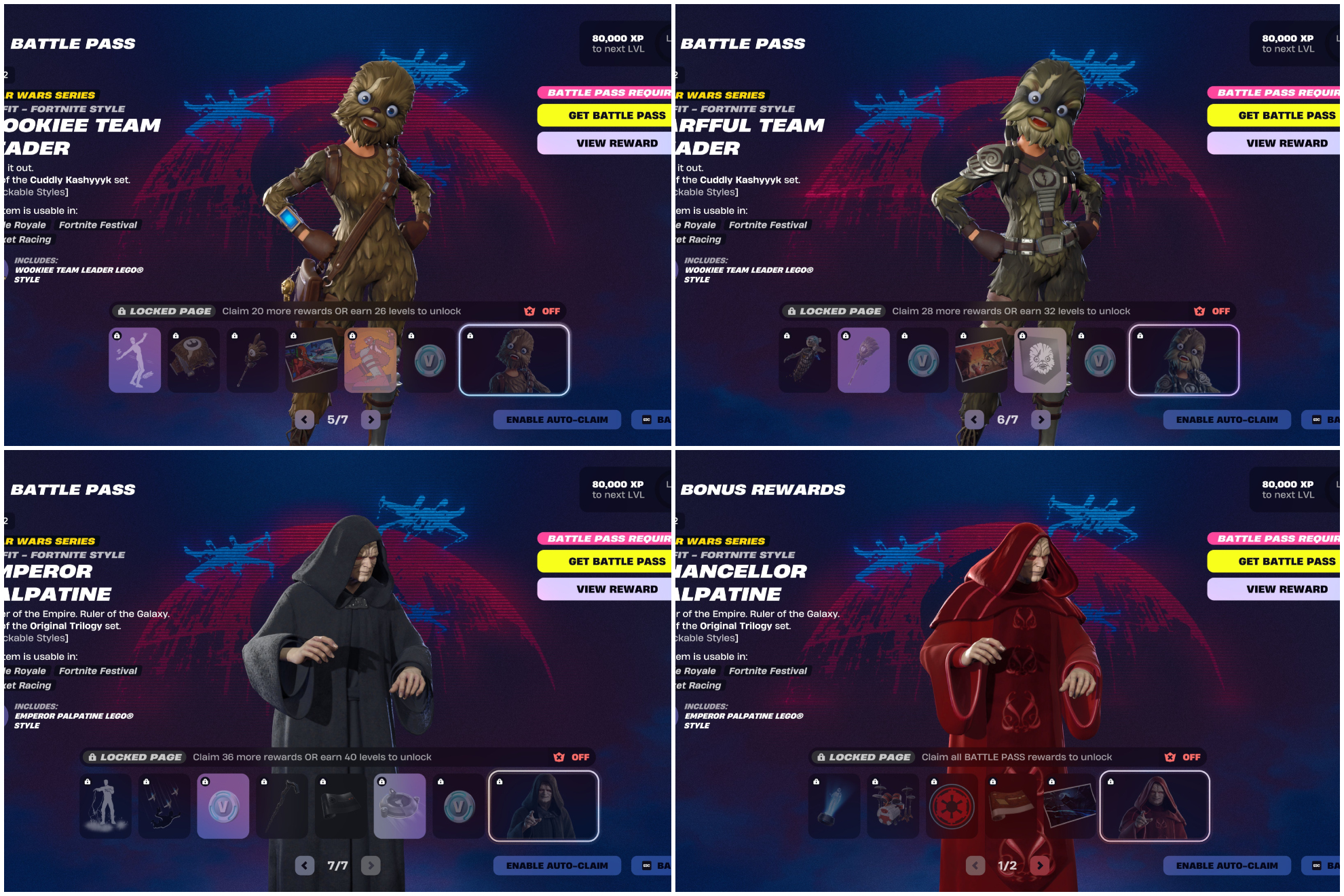 Fortnite x Star Wars: Todas las recompensas del Pase de Batalla de la nueva temporada, Batalla ...