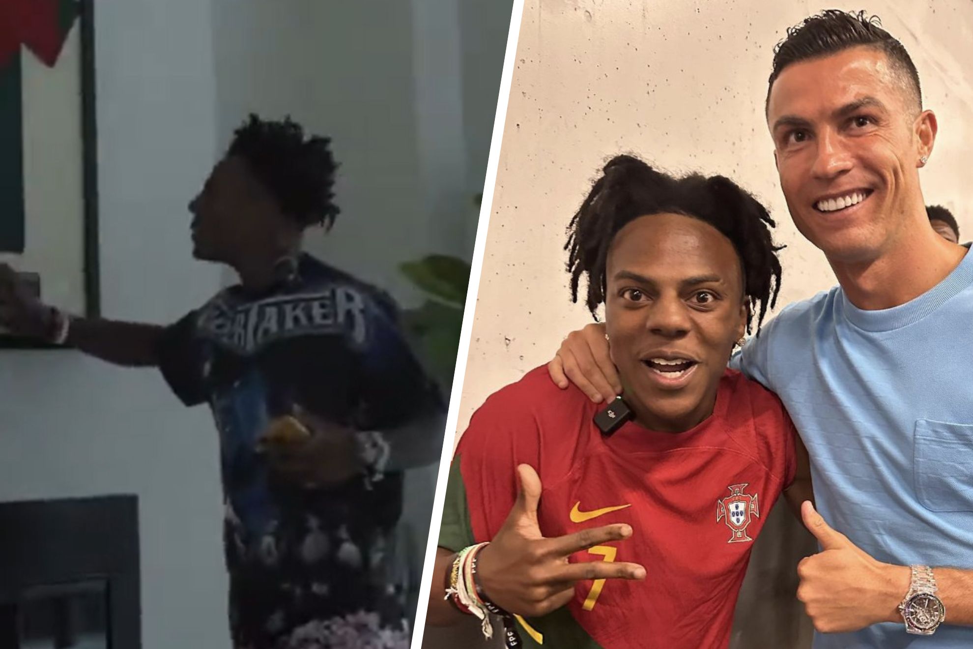 IShowSpeed muestra orgulloso el regalo de Cristiano Ronaldo que tiene ...