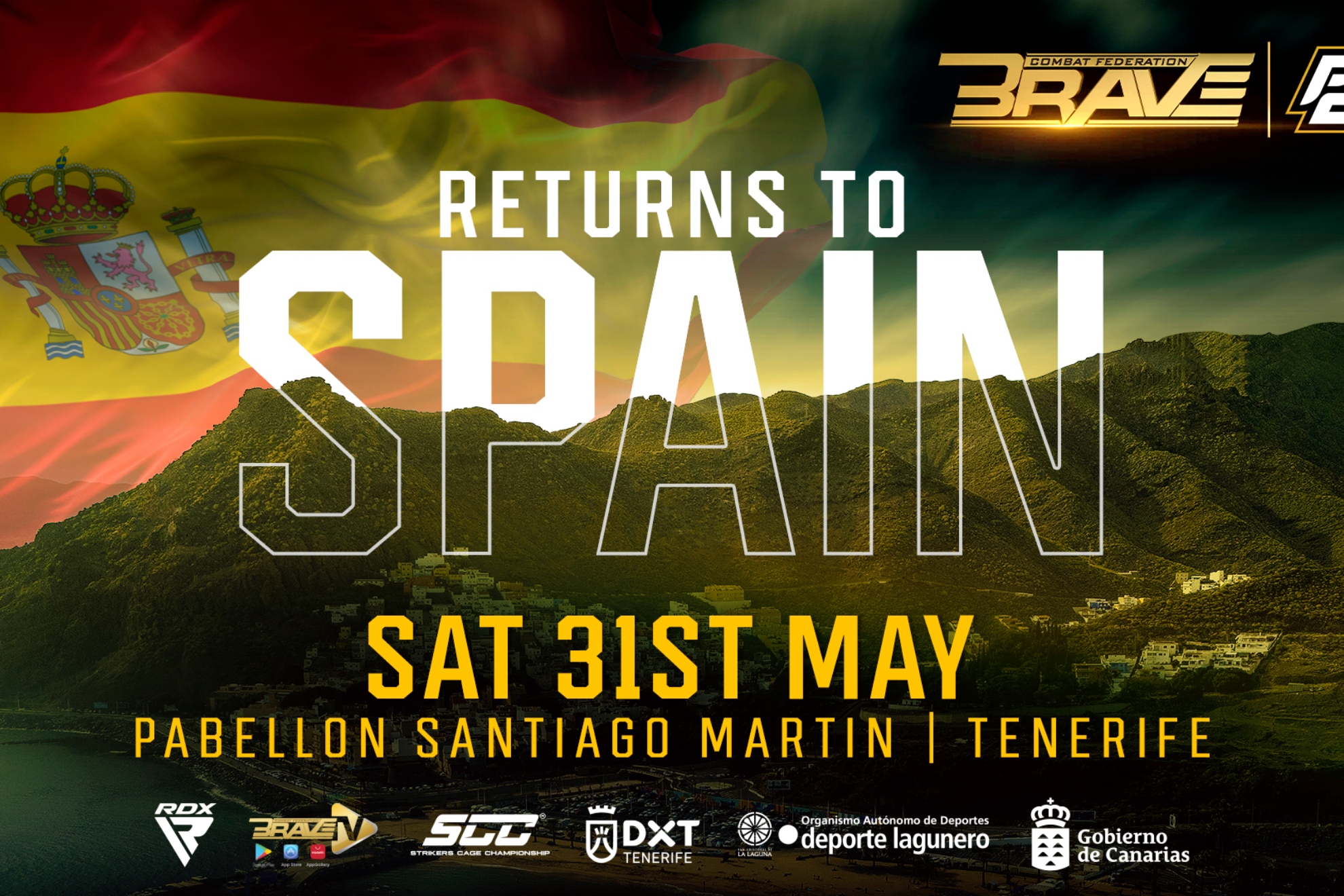 La gran cartelera de Brave para su retorno a Tenerife