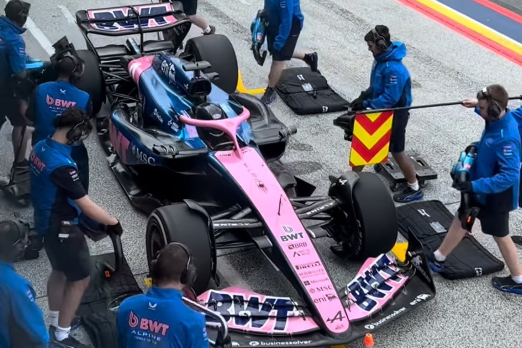 Alpine hace un test secreto en medio del 'huracán' Colapinto