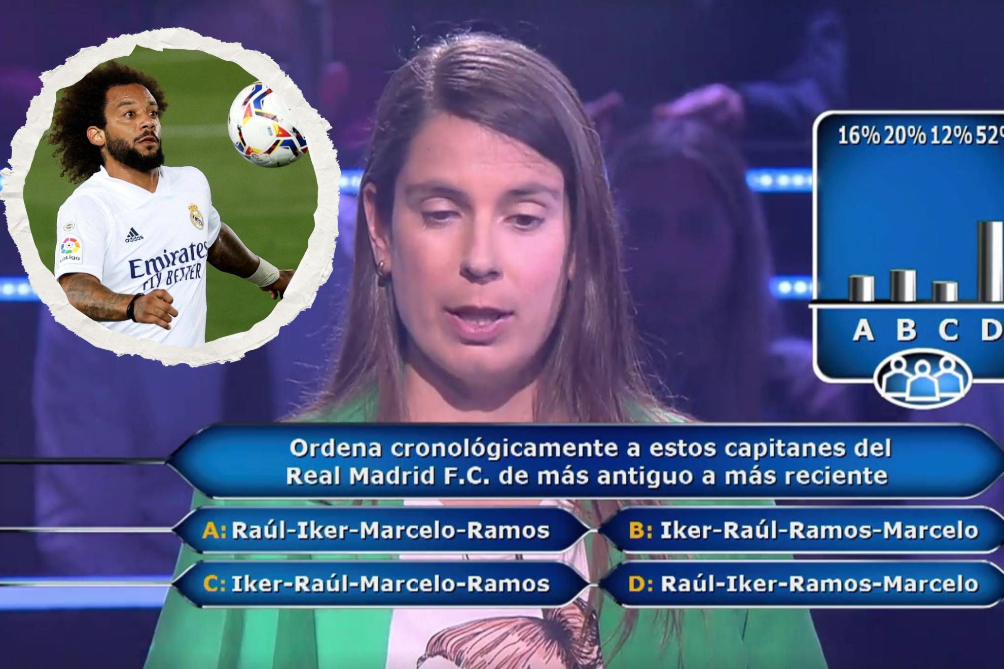 La increíble reacción de una concursante en una pregunta sobre ...