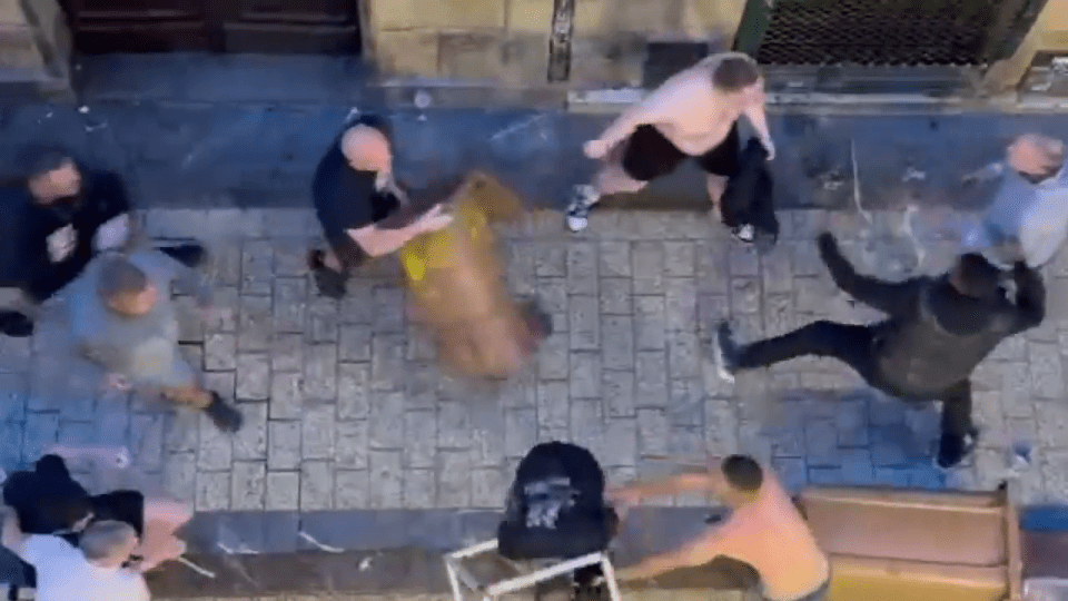 Noche violenta en en San Sebastián: hooligans de Tottenham y United se ...