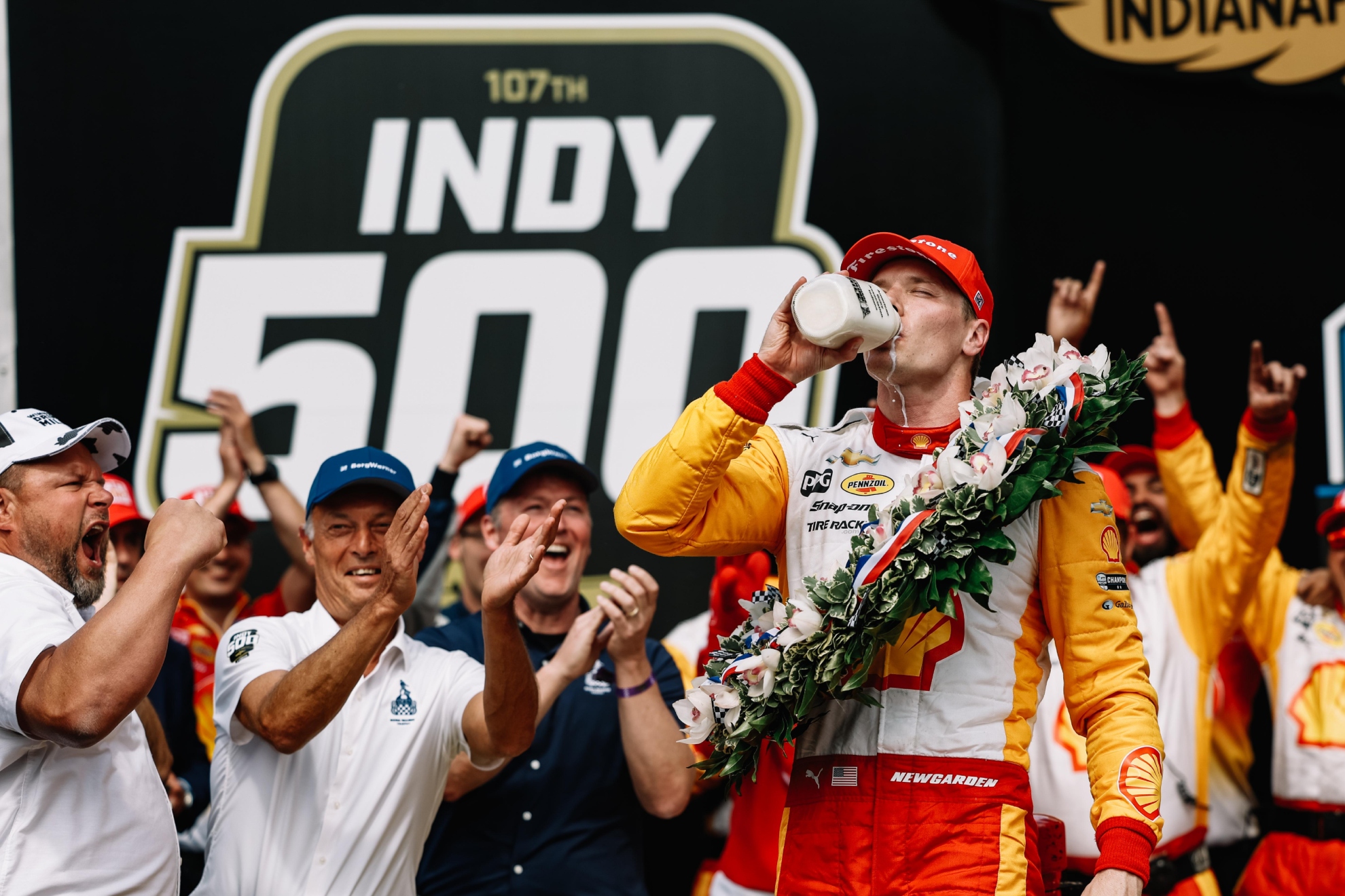 La leche, el champán de la Indy 500: ¿qué variedad ha elegido cada piloto?