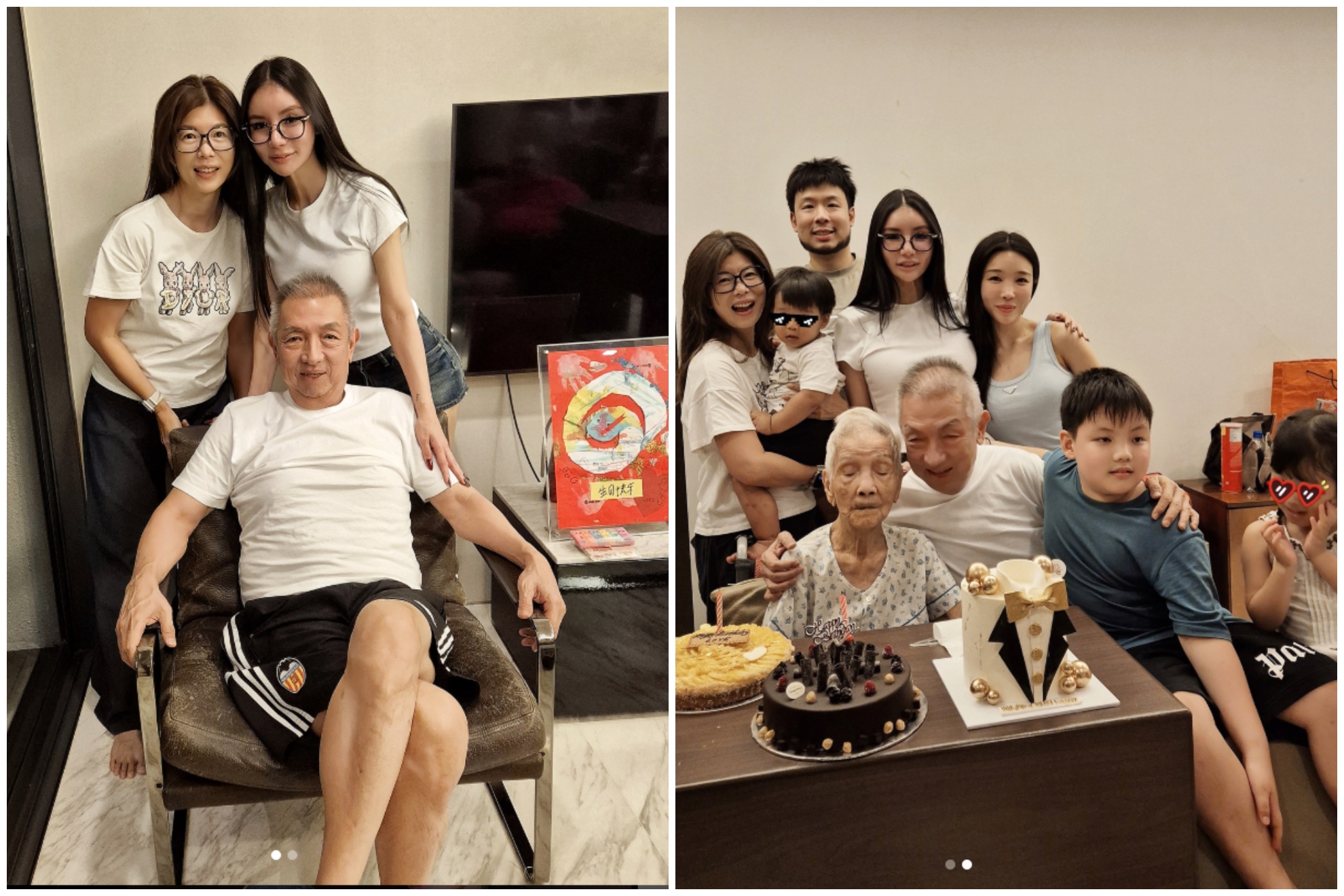 Peter Lim celebra su 71 cumpleaños luciendo el escudo del Valencia junto a su hijo, el ...