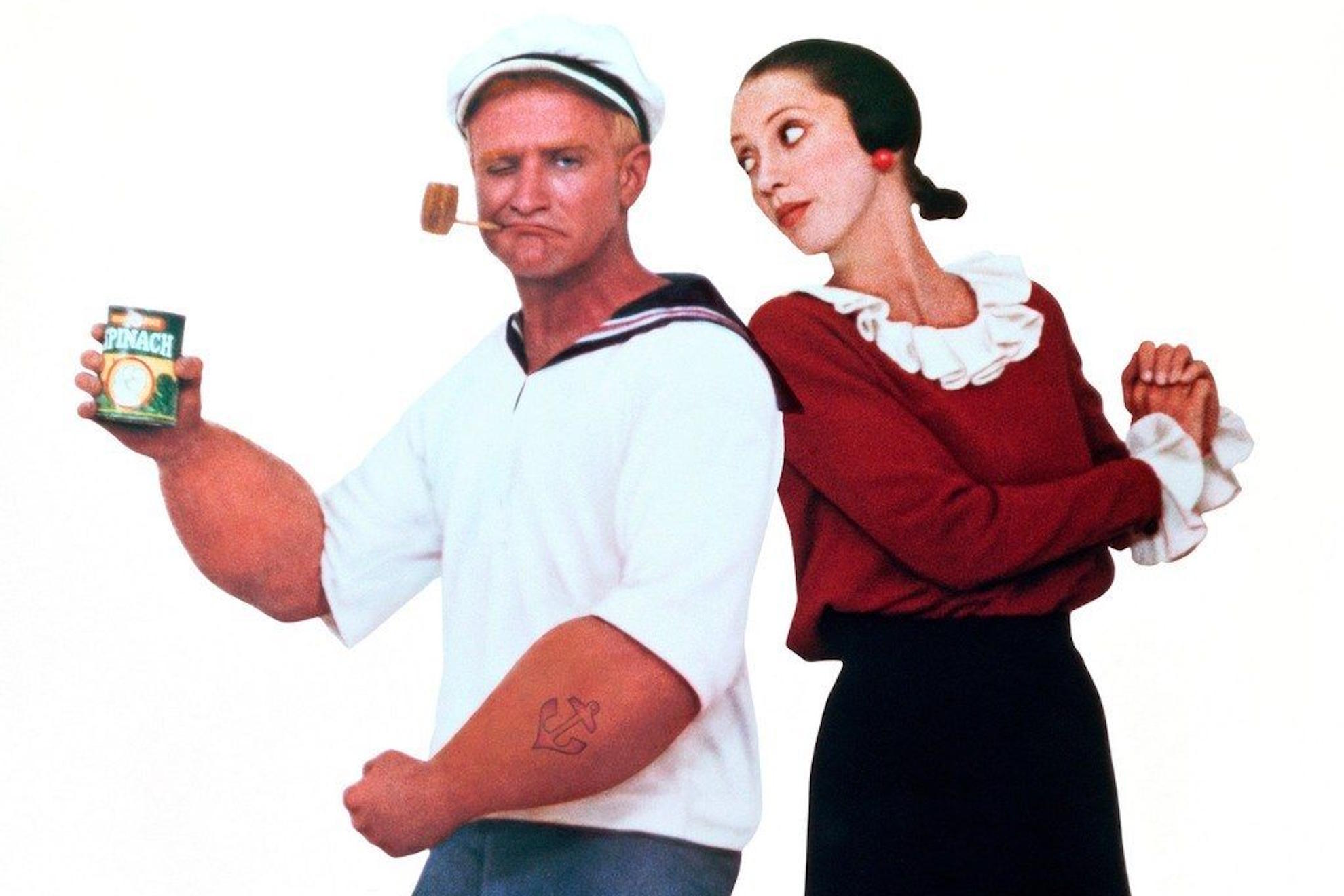 La película 'Popeye' de Robin Williams cambió las espinacas por cocaína