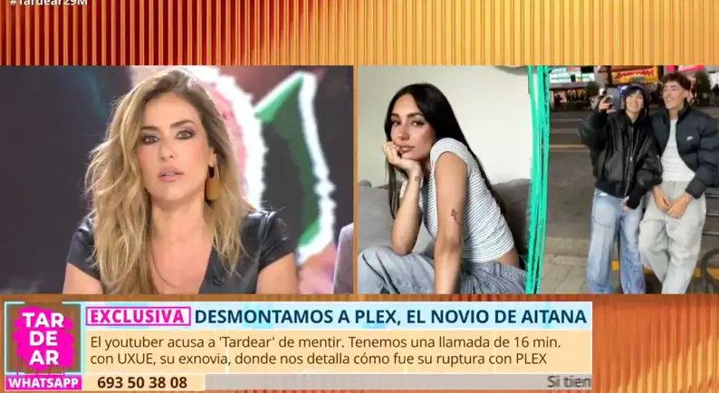 Uxue, ex novia de Plex, rompe su silencio tras la polémica con Aitana ...