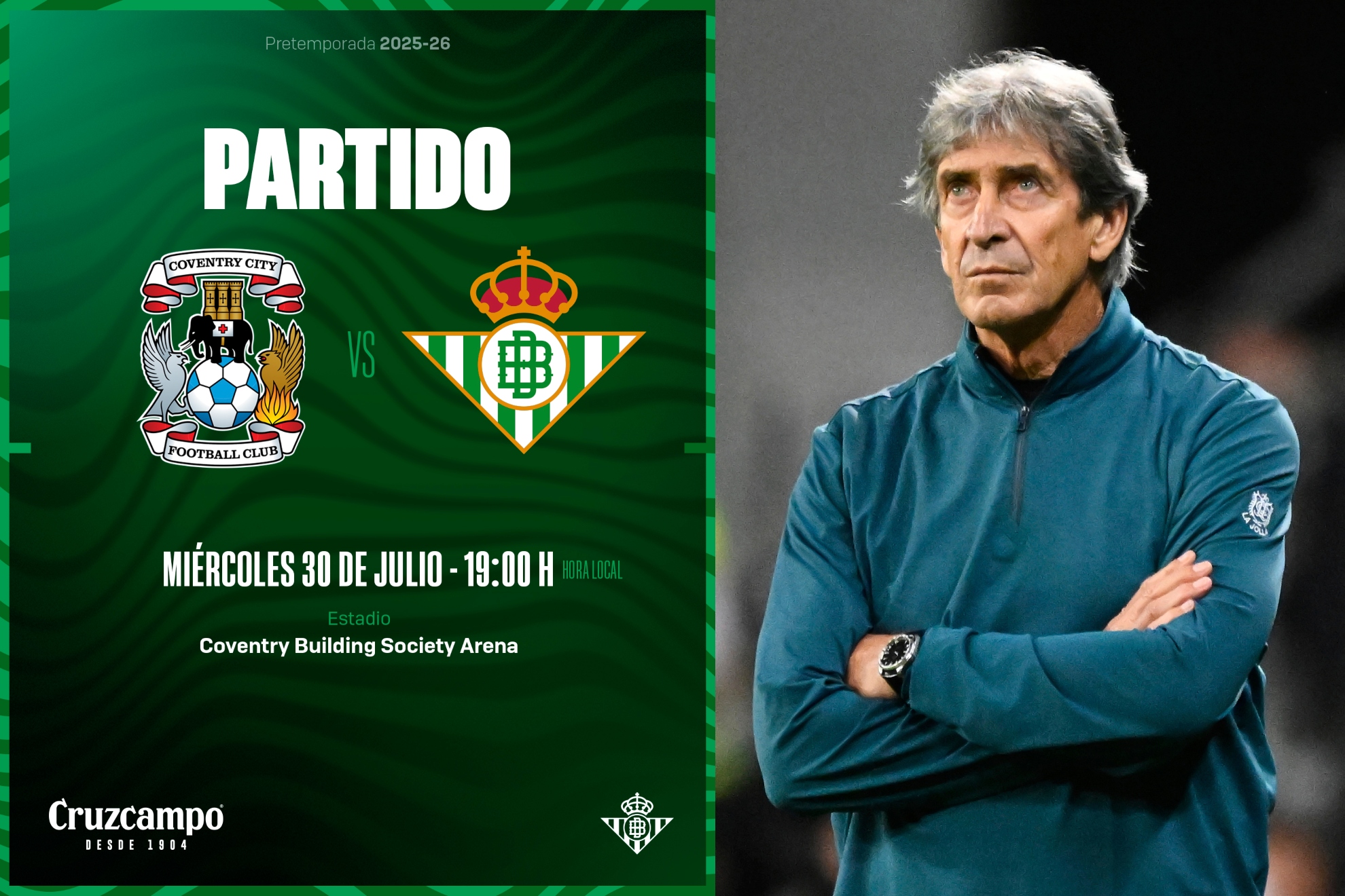 El Coventry City, primer rival confirmado en la pretemporada del Betis