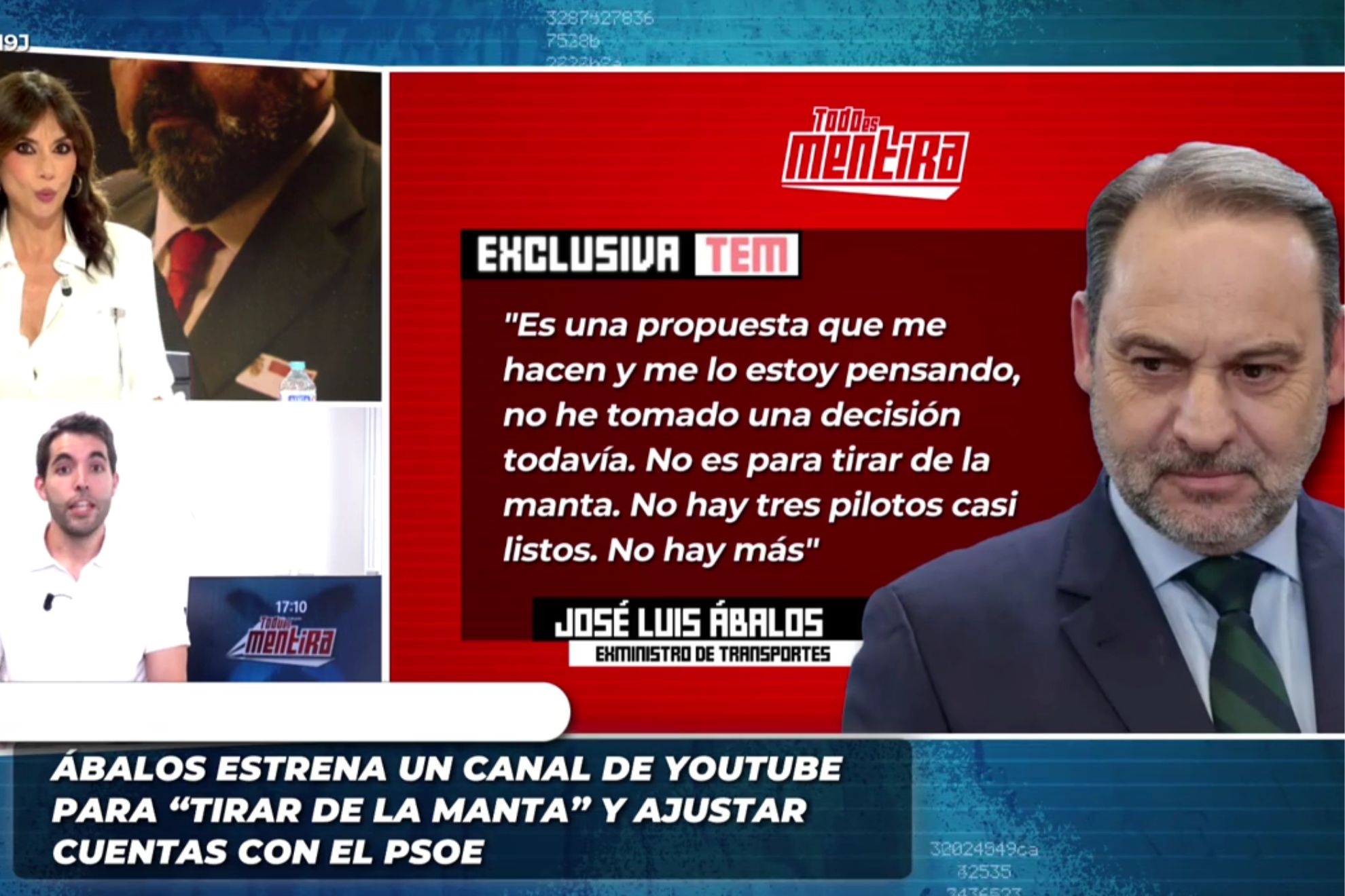 Ábalos aclara en ‘Todo es Mentira’ si va a abrir un canal de YouTube ...