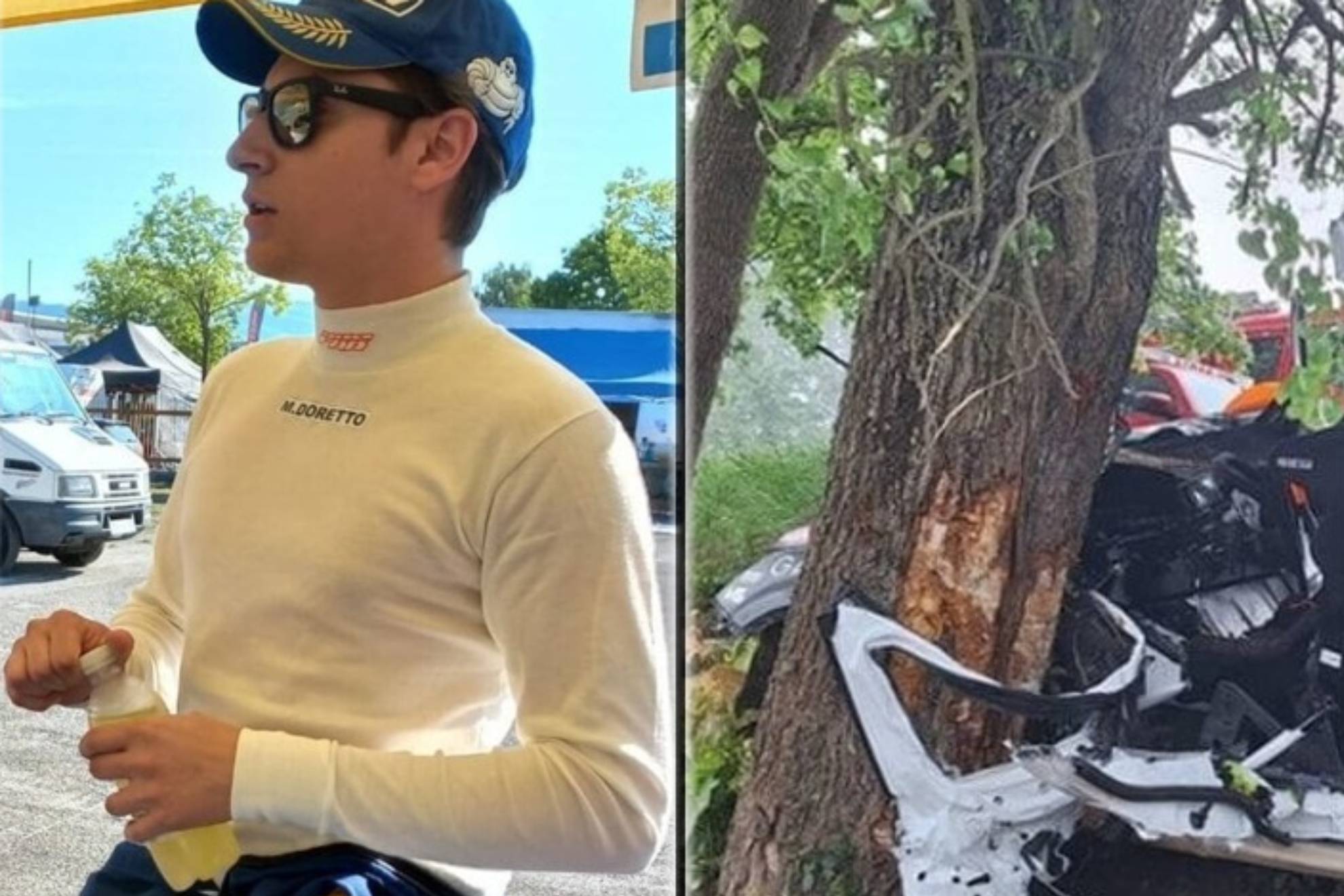 Muere el piloto Matteo Doretto con 21 años: se estrelló contra un árbol ...