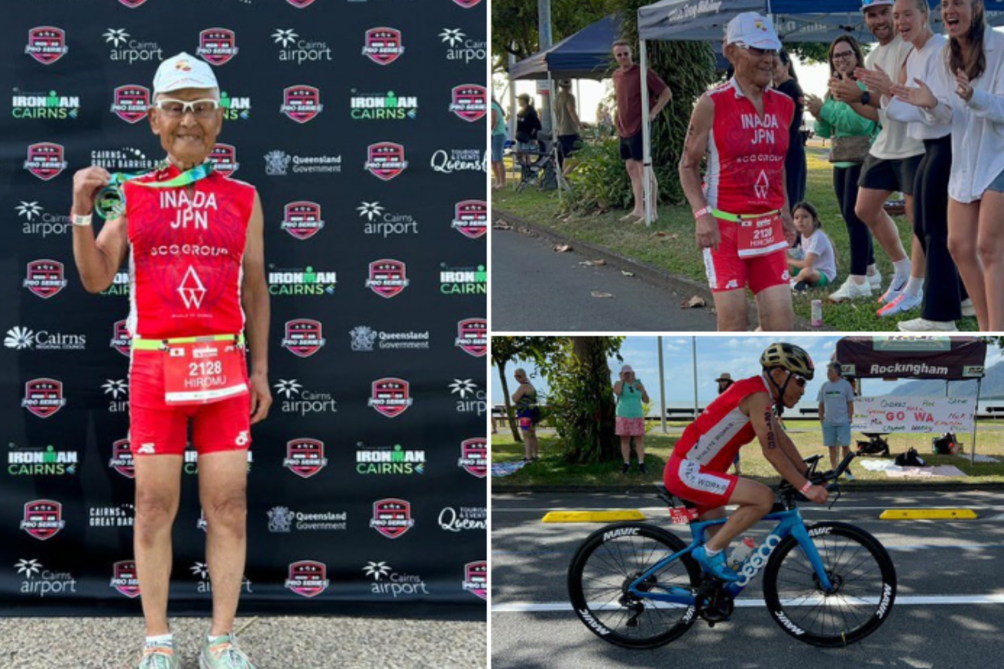 Hiromu Inada, el 'abuelo indestructible': completa un Ironman 70.3 con ...