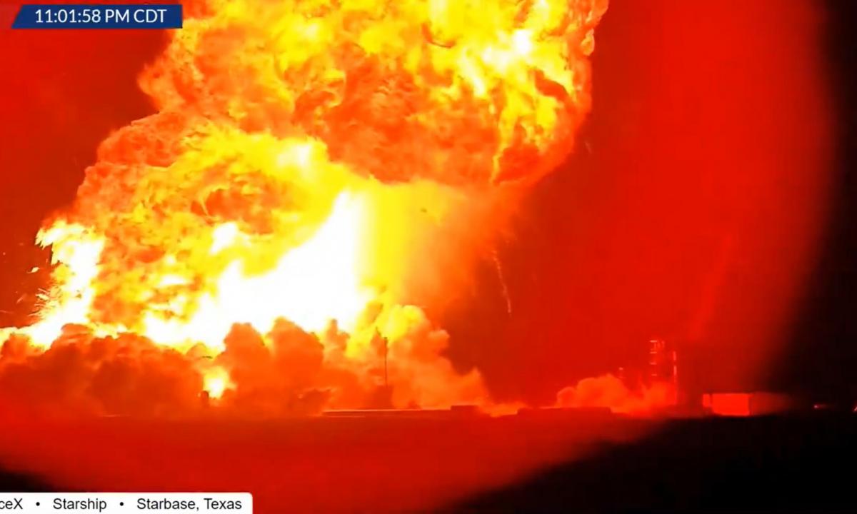 La enorme bola de fuego que ha dejado la explosión de un cohete de ...