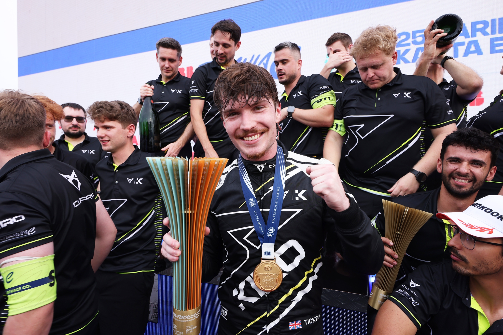 Así celebró CUPRA su histórica primera victoria en Fórmula E