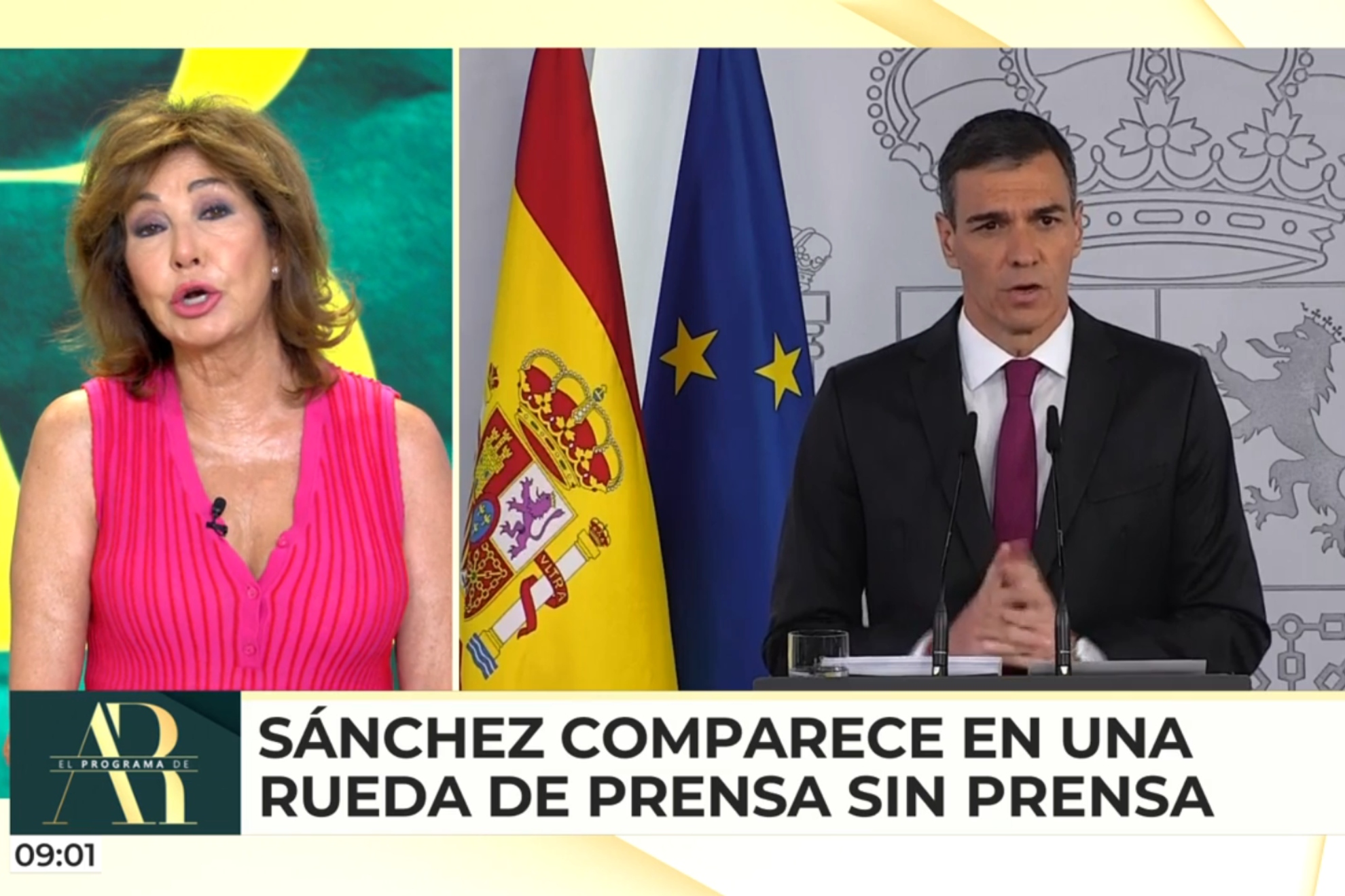 Ana Rosa Quintana, sobre la última comparecencia de Pedro Sánchez ...