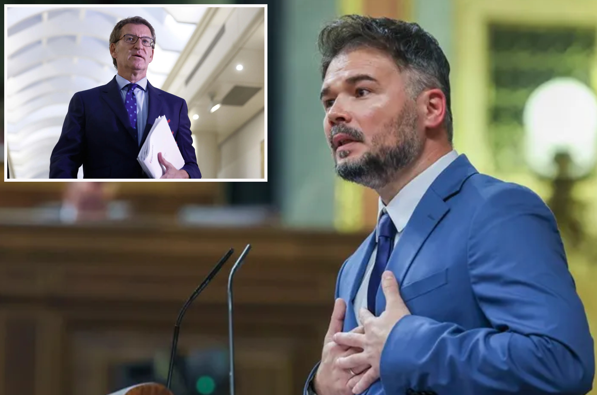 Gabriel Rufián sentencia la percepción de Feijoó sobre el amaño de las ...