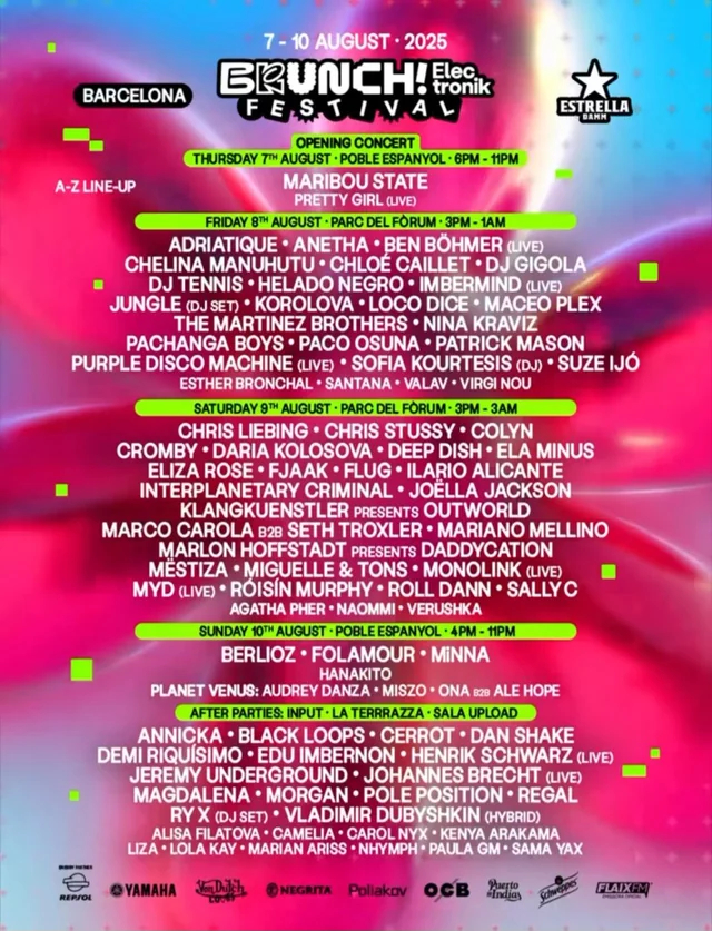 Brunch Electronik Festival 2025 presenta su edición más ambiciosa