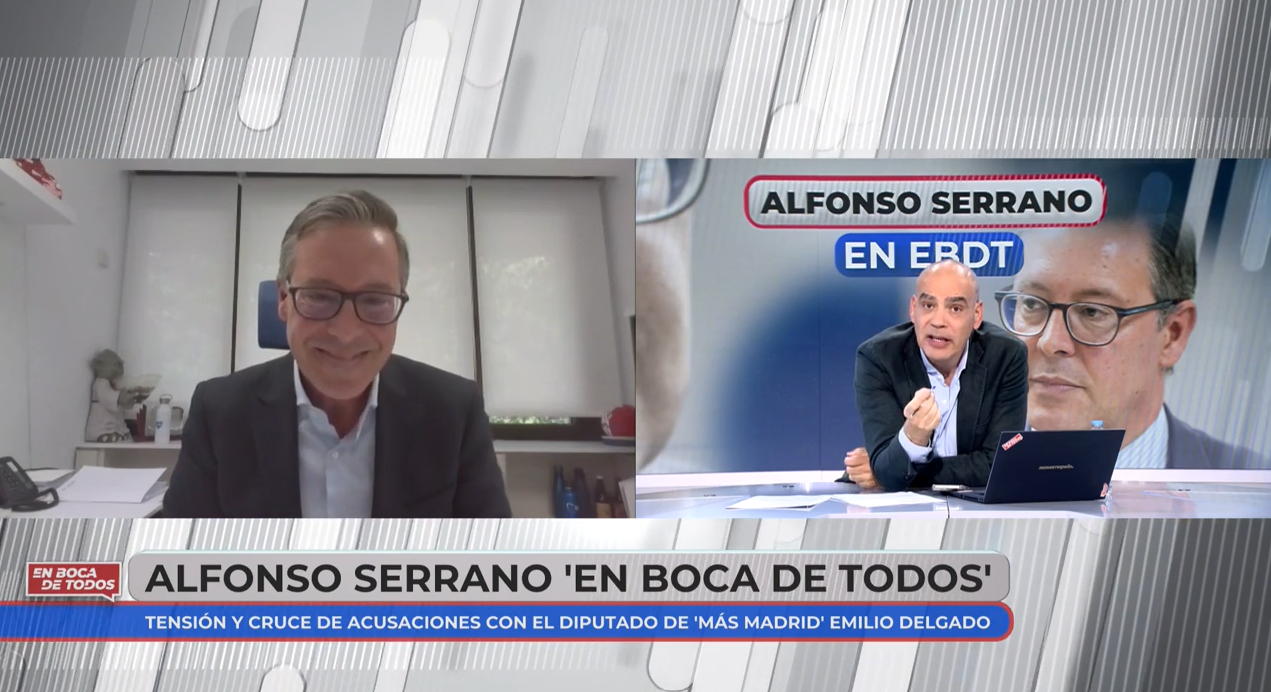 Un debate de alto voltaje entre Alfonso Serrano y Emilio Delgado: "Es un mentiroso”