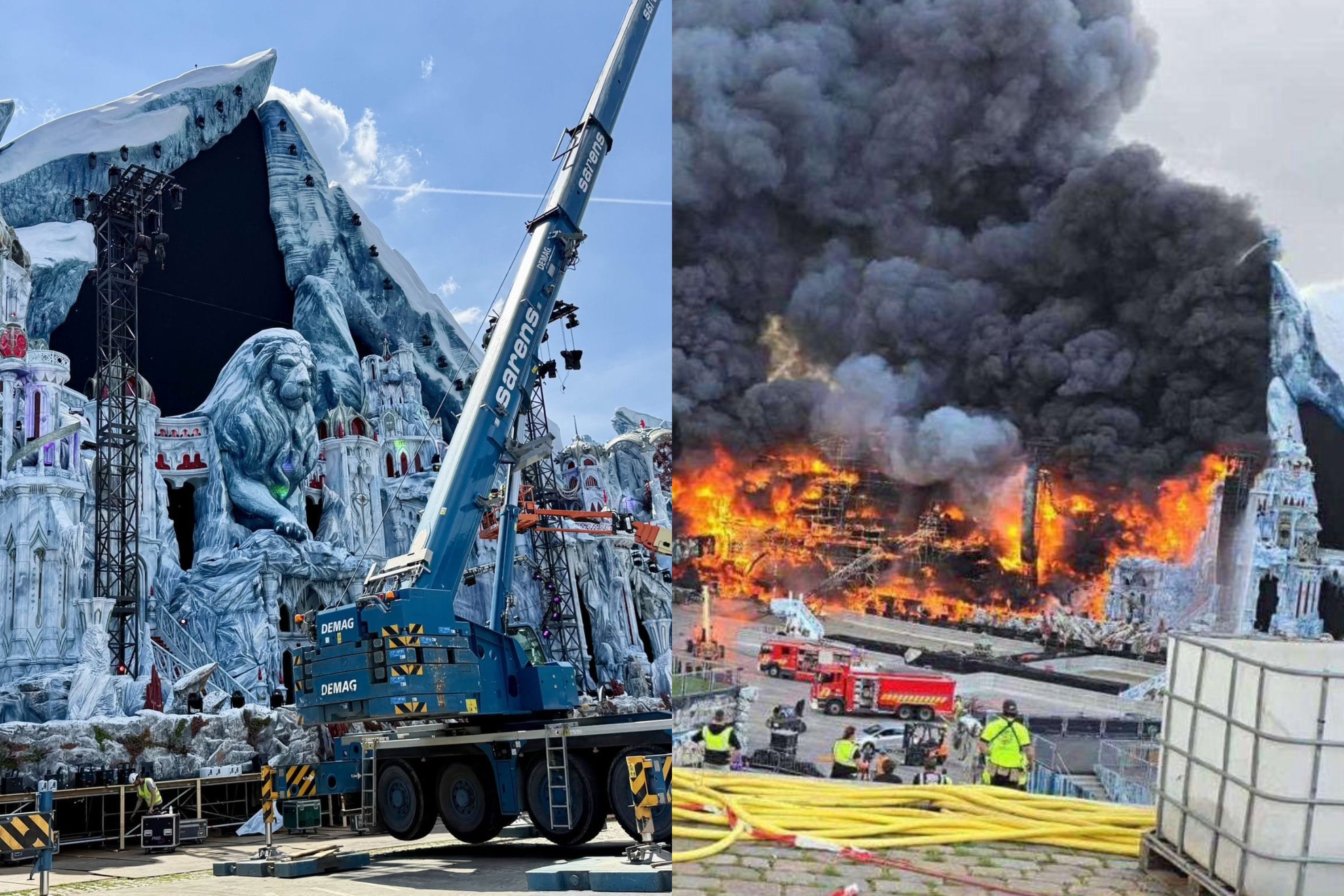 Un incendio calcina el escenario principal del Tomorrowland 2025 en Bélgica: los conciertos, en ...