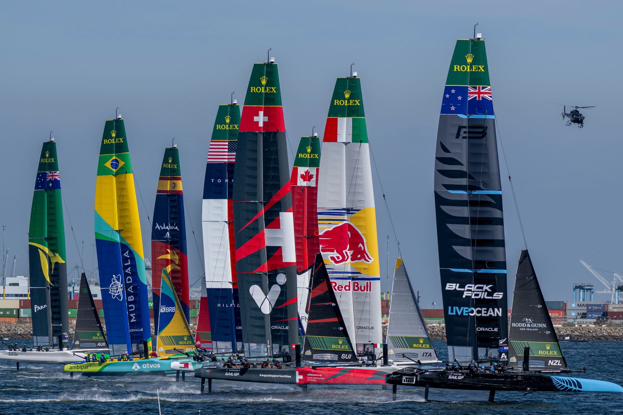 La histórica Portsmouth, primera parada en Europa de la Rolex SailGP