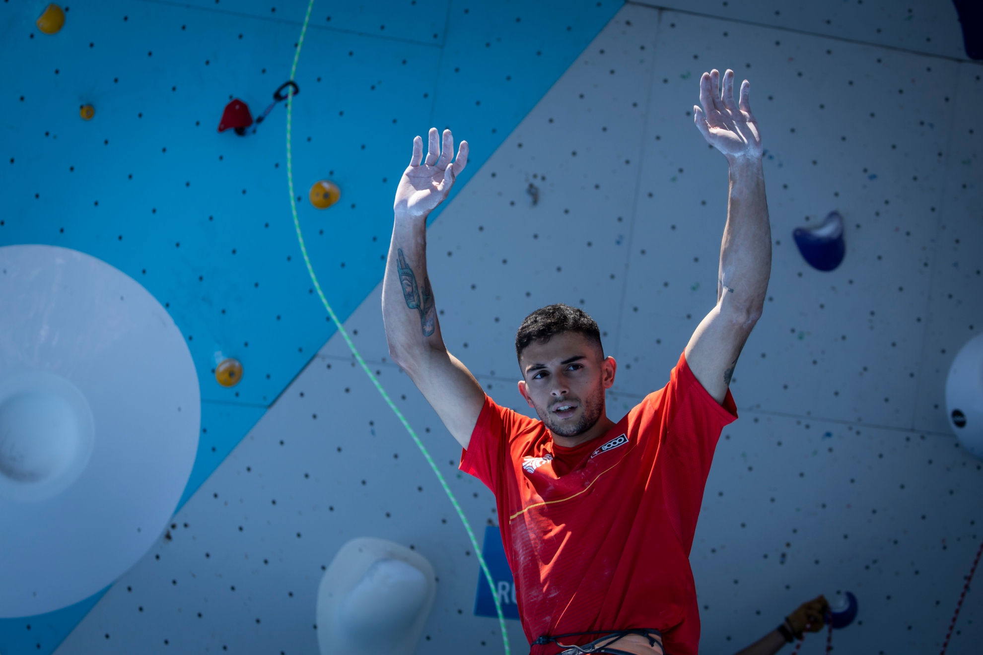 Alberto Ginés avanza a la final de escalada de dificultad en Alcobendas