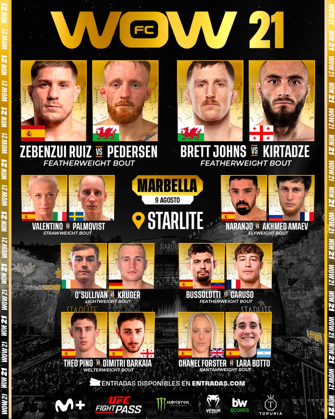 WOW e Ilia Topuria preparan su llegada a Marbella con un evento único