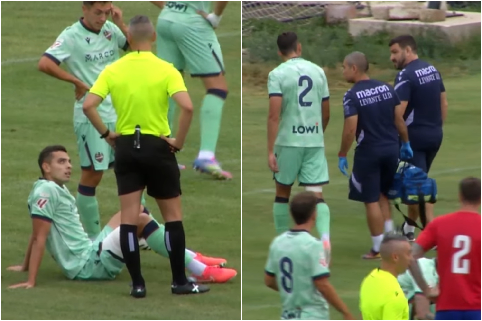 Matías Moreno se lesiona... ¡a los nueve minutos de su estreno con el Levante!