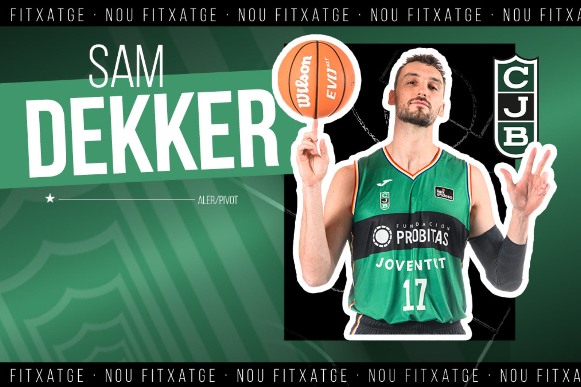 El Joventut renueva al ala-pívot Sam Dekker por una temporada