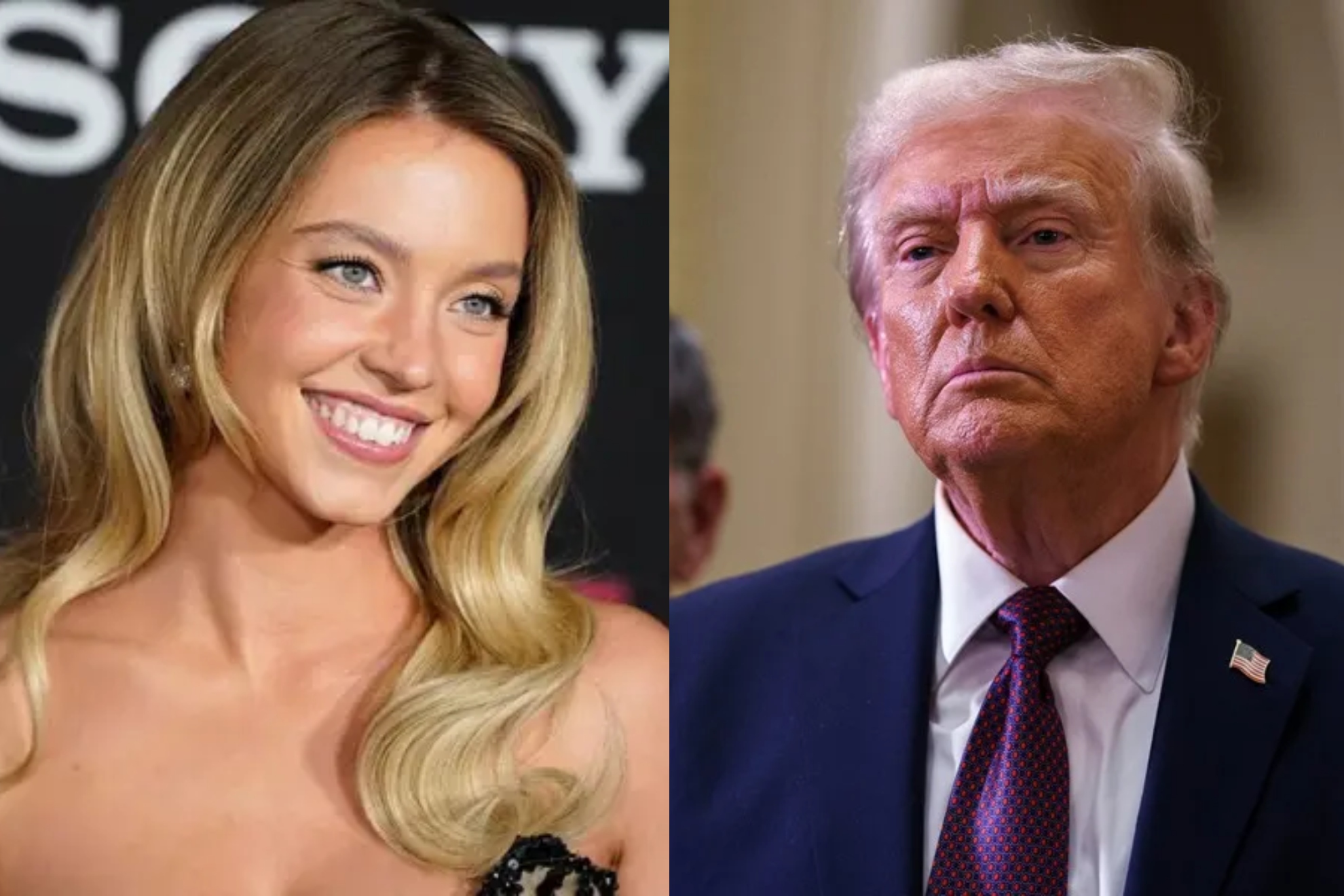 Donald Trump, al enterarse de que la actriz Sydney Sweeney está ...